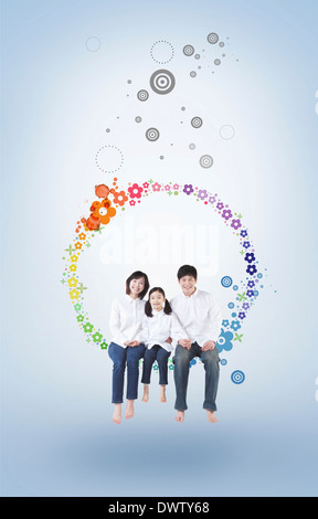 The family circle Stock Photo - Alamy
