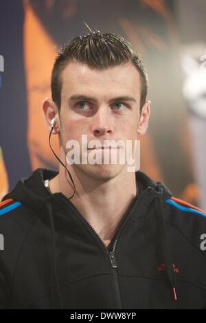 Madrid, Spain. 13th Mar, 2014. Gareth Bale presents his new boots ...