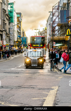 Tottenham Court Road junction with Oxford Street, the Dominion theatre ...