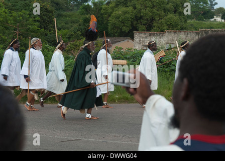 Members of the Shembe faith (Nazareth Baptist Church), a religious ...