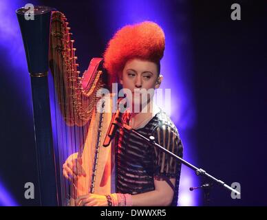 Cologne, Germany. 13th Mar, 2013. Singer Oceana performs during the ...