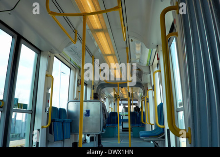 Nottingham city transport yellow line double decker bus England UK ...