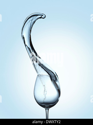 A beautiful shot of wavy water splashing and clashing on a stone pier ...