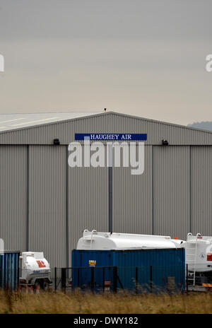 The Haughey Air hanger at Carlisle Airport in Cumbria. 14th Mar, 2014 ...