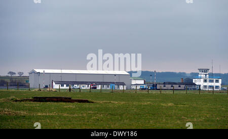 The Haughey Air hanger at Carlisle Airport in Cumbria. 14th Mar, 2014 ...
