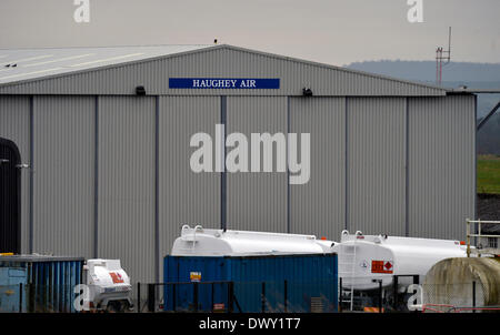 The Haughey Air hanger at Carlisle Airport in Cumbria. 14th Mar, 2014 ...
