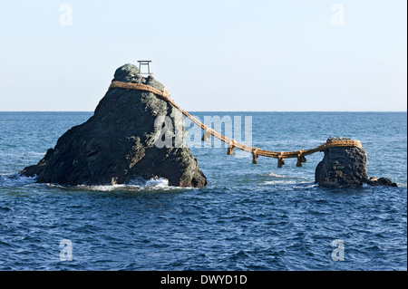 Meotoiwa rock shrine landscape Ise city Japan Stock Photo - Alamy