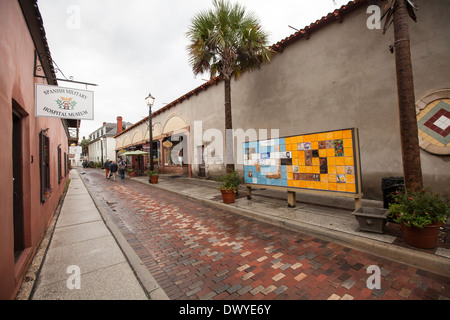 Aviles Street is pictured in St. Augustine, Florida Stock Photo - Alamy