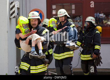 Uniform of the Berlin Fire Department, Berlin, Germany, Europe Stock ...
