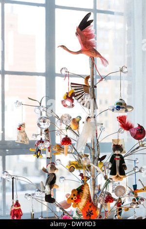 Modern Unique Glass & Metal Christmas Tree, USA (Series 1 of 2 Stock ...