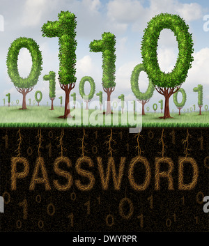 Binary code and a key shape, computer artwork Stock Photo - Alamy