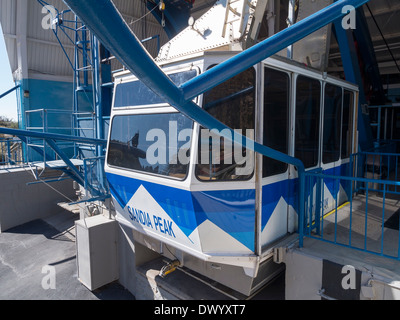 sandia peak cable car Stock Photo - Alamy