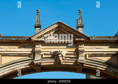 York Street arch in Bath behind the Roman Baths is classic architecture ...