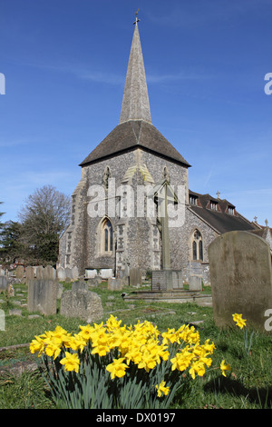 All Saints Church Banstead, Surrey, England Stock Photo - Alamy