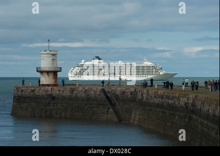 The luxury residential Cruise Ship MS The World visiting Whitehaven ...