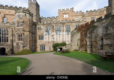 Clock tower at Durham castle Stock Photo - Alamy
