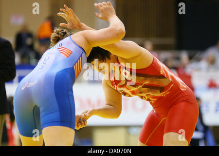 Sara Dosho (JPN), MARCH 15, 2014 - Wrestling : 2014 Female Wrestling ...
