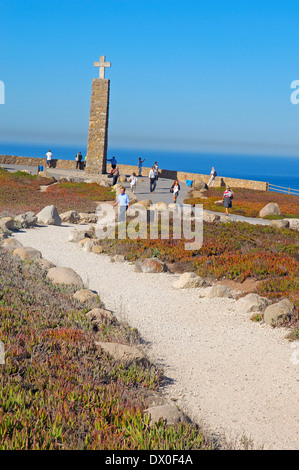 CROSS AT CABO DA ROCA Stock Photo - Alamy