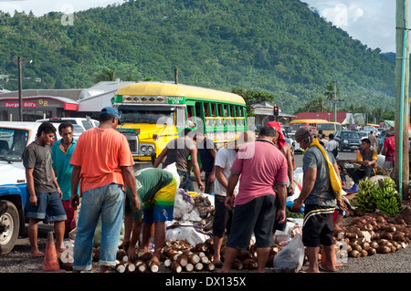 maketi fou (new market) scene, Apia, Samoa Stock Photo - Alamy
