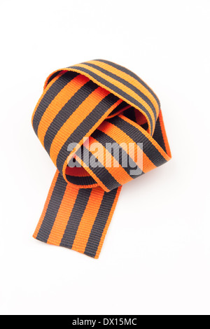 Ribbon of Saint George isolated on white Stock Photo - Alamy