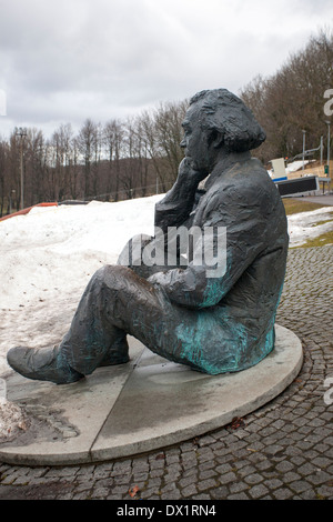 Estonia Tallinn Gustav Ernesaks statue Stock Photo - Alamy