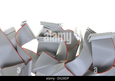 Computer bus cables with plugs isolated on white background Stock Photo ...