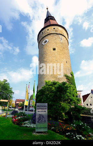 Crooked Tower, Kitzingen Stock Photo - Alamy