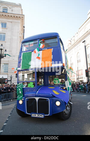 The blue 16th double decker bus on a road in West Berkshire, UK Stock ...