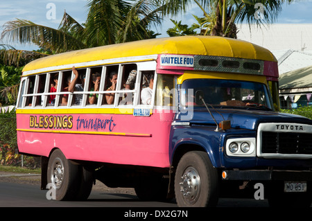 local bus apia samoa Stock Photo - Alamy