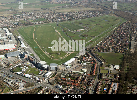 aerial view of Aintree Racecourse in Liverpool, home of the Grand ...