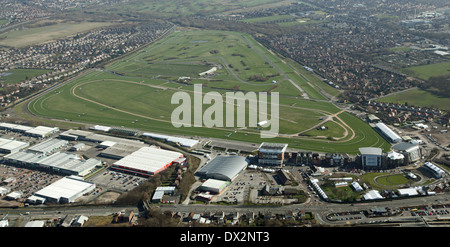 aerial view of Aintree Racecourse, home of the Grand National ...