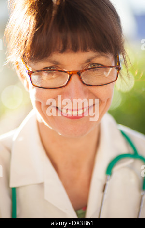 Attractive female doctor Stock Photo - Alamy