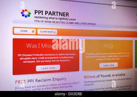 A PPI (Payment Protection Insurance) Claim Form Stock Photo - Alamy