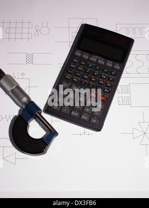 An image showing a calculator for working out problems with math Stock ...