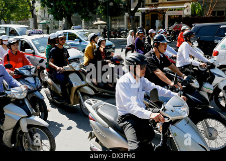 Asia, Vietnam, Hanoi, Traffic, Traffic Jam, Traffic Congestion ...
