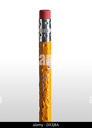Chewed up eraser and pencil Stock Photo - Alamy