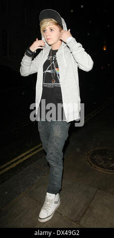 Charlotte Rundle of MK1, of X Factor arrive back at a hotel. London ...