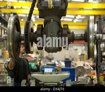 Underground main workshop BVG Stock Photo - Alamy