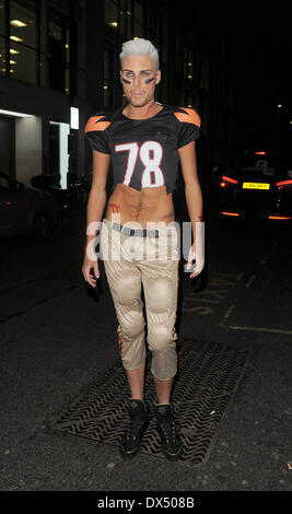 X Factor contestant Rylan Clark arriving back at his hotel. London ...