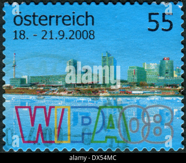 Postage stamps of the Austria. Stamp printed in the Austria. Stamp ...