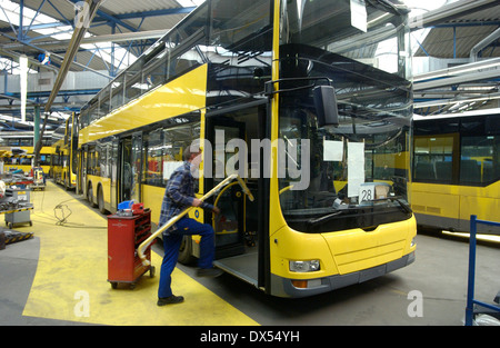 BVG bus workshop Stock Photo - Alamy