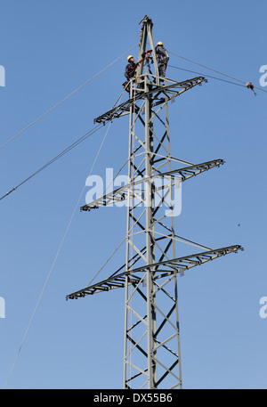 Berlin, Germany, disassembly overhead line Stock Photo - Alamy