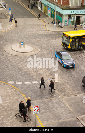 new roundabout on Talbot rd Blackpool Stock Photo - Alamy