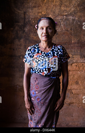 An Old Thai Woman with a wrinkled face from Doi Angkhan, Northern ...