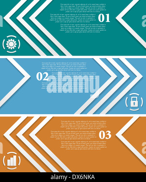 Abstract infographic vector tech banners Stock Photo - Alamy