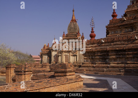 Dhammayazika Paya temple (a.k.a. Dhamma Ya Zika Paya) covered in bamboo ...