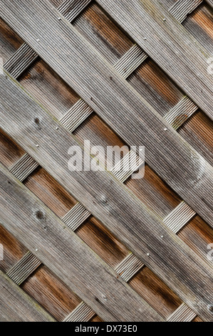 Wooden fence paneling, diagonal shapes, portrait, side-lit Stock Photo ...
