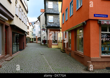 Street and Shops Wertheim Germany DE Europe Stock Photo - Alamy