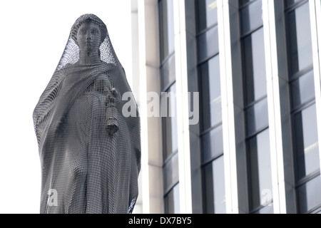Statue under Netting Stock Photo - Alamy