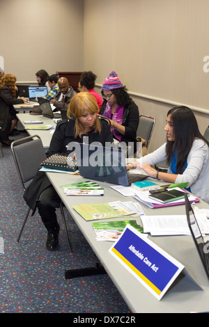 Detroit, Michigan - Health care "navigators" sign people up for health ...